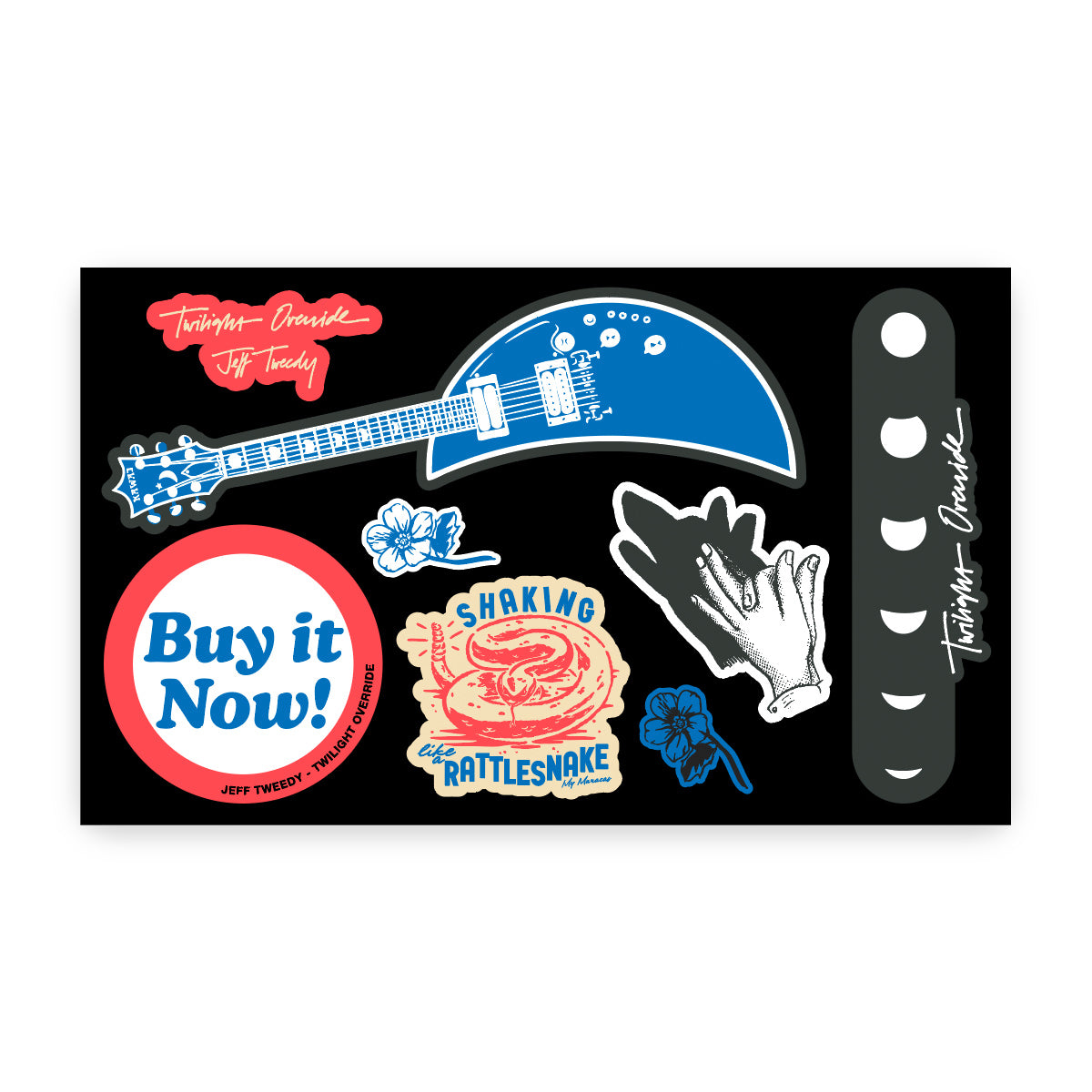 Jeff Tweedy Twilight Override Sticker Sheet – Wilco