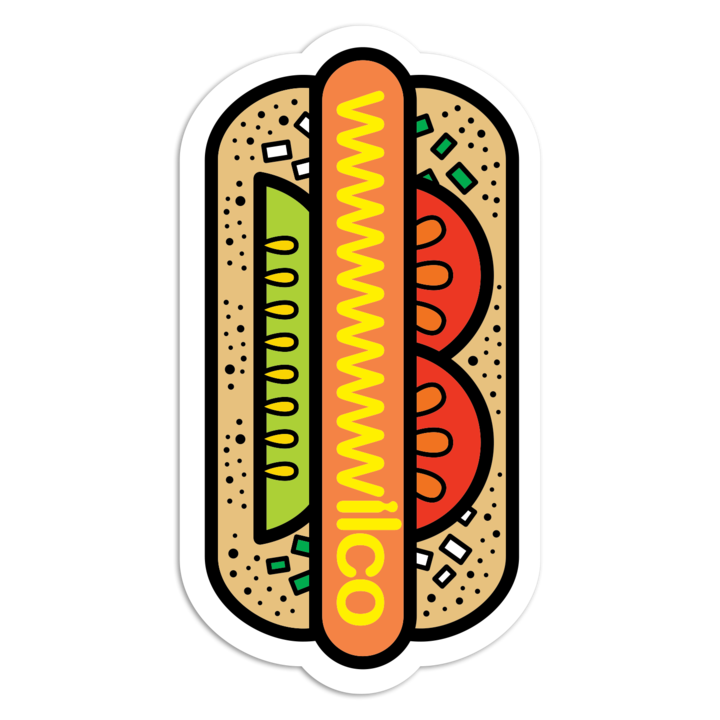 Wilco Hot Dog Sticker